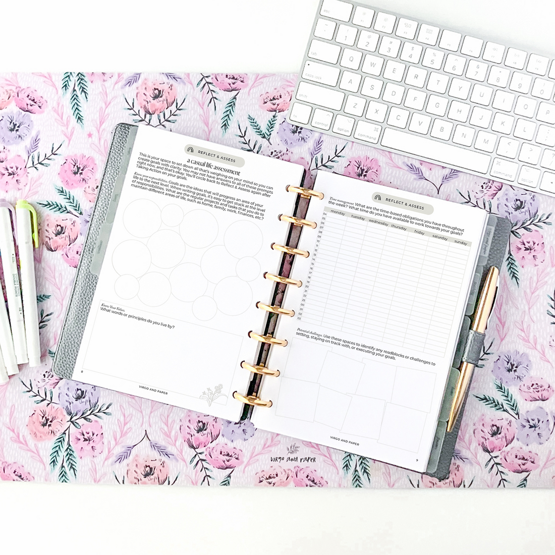 Always Focused | 2026 Goal Planning Workbook – Virgo and Paper