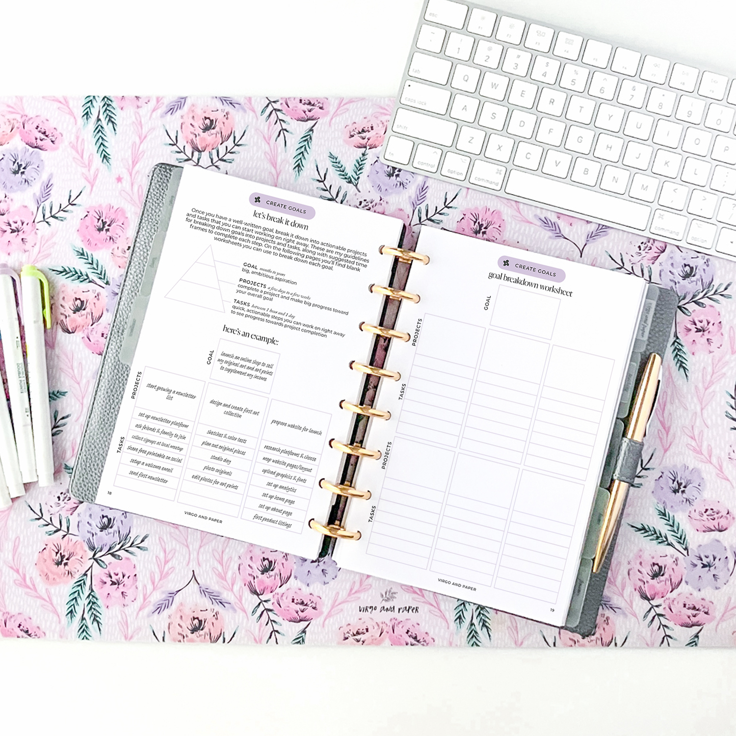 Always Focused | 2026 Goal Planning Workbook – Virgo and Paper