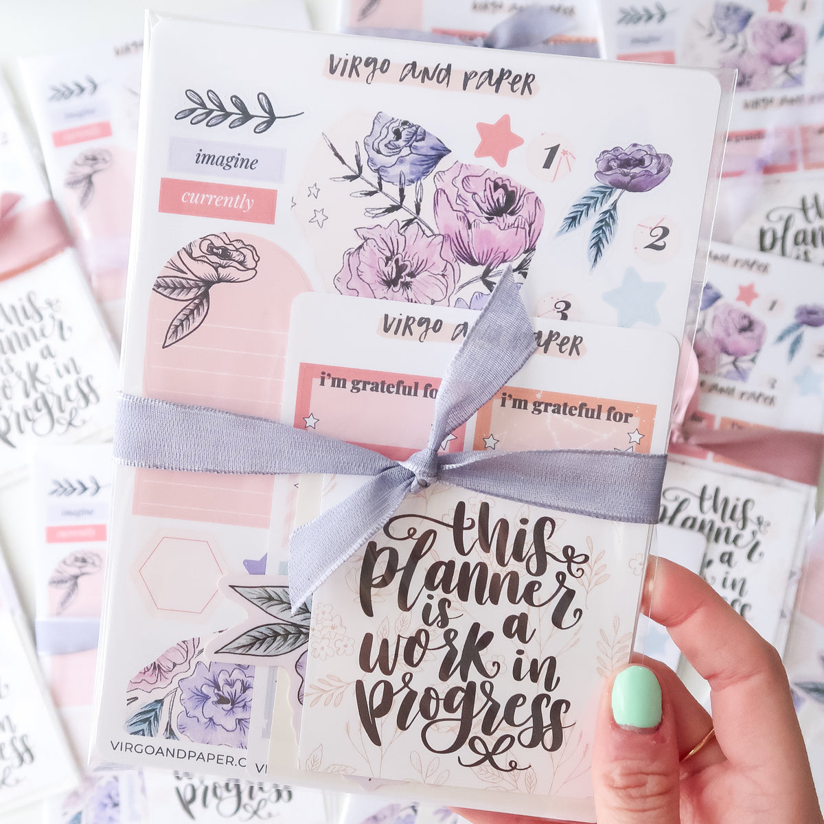 Gift Bundle • Imagine Floral Planner Gift Set – Virgo and Paper
